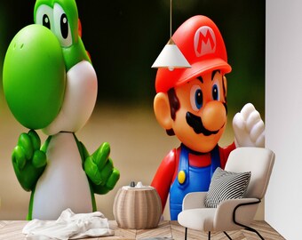 Mario Wallpaper Mural - Etsy