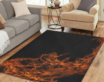 Fire Flames Rug - Etsy