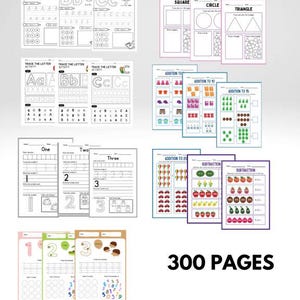 Ultimate Kindergarten and Preschool Prep | 300 Pages of Letters ...