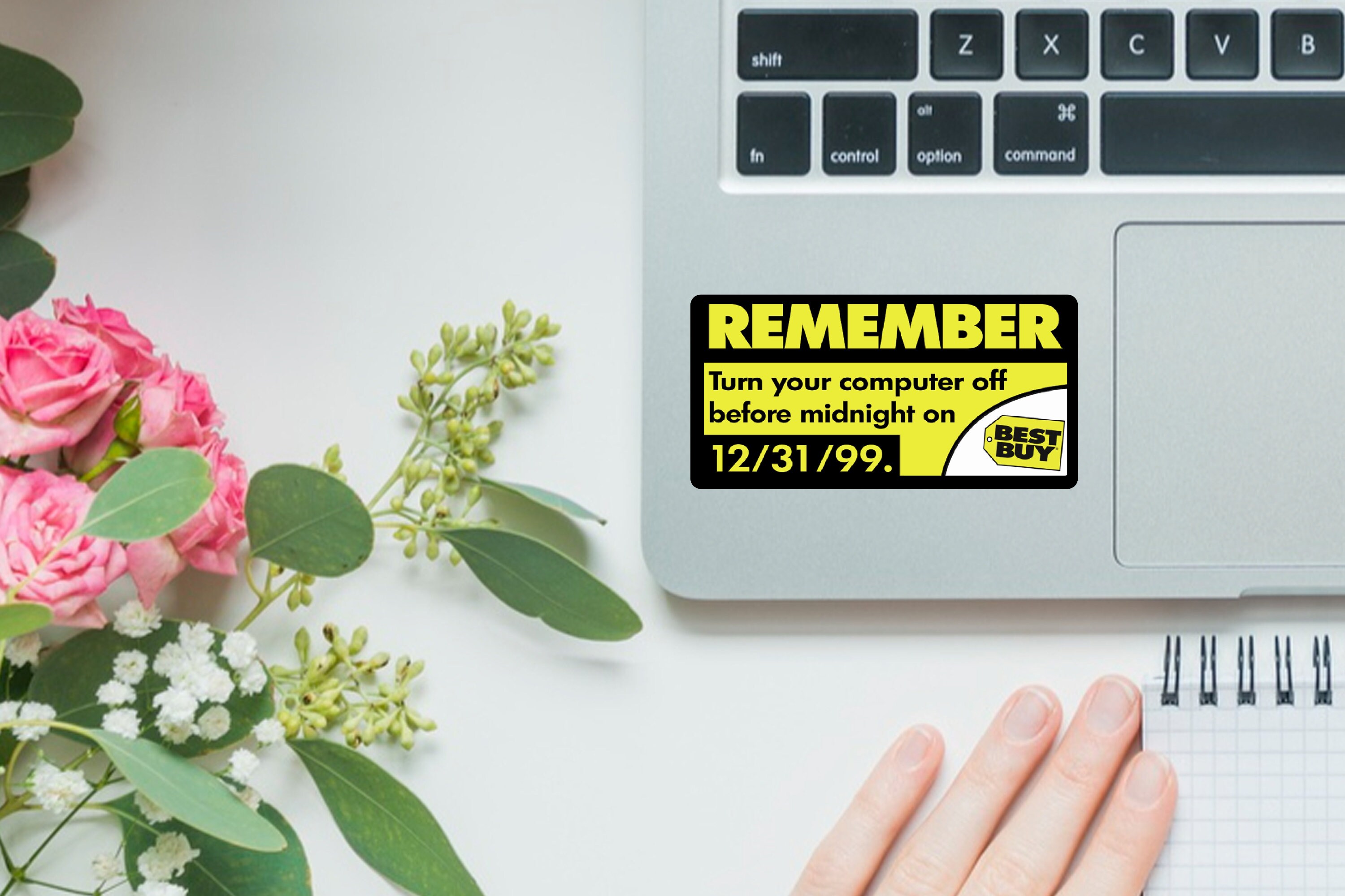 Y2K Reminder Turn Your Computer off Sticker 12/31/1999 Nostalgic, 90s ...