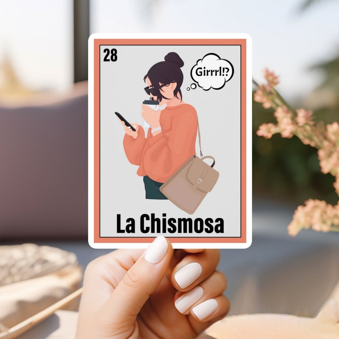 La Chismosa Bingo Card Sticker Latina Latinx Mexican Bingo Mexican ...