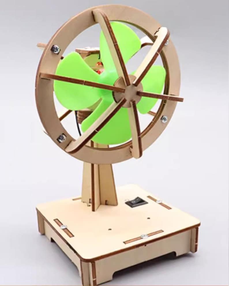STEM Kit DIY Build a Fan Yourself Woodworking Kit, Educational STEM Toy ...