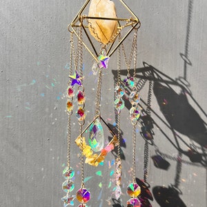 Crystalhome Decorboho Decorraw Gemstone Crystal Hangingraw - Etsy