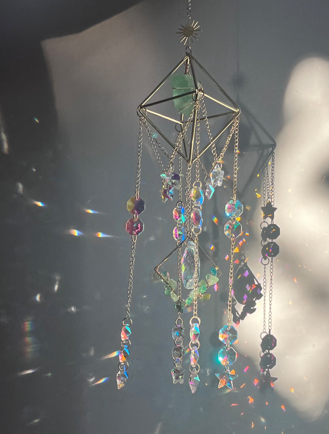 Crystalhome Decorboho Decorraw Gemstone Crystal Hangingraw - Etsy