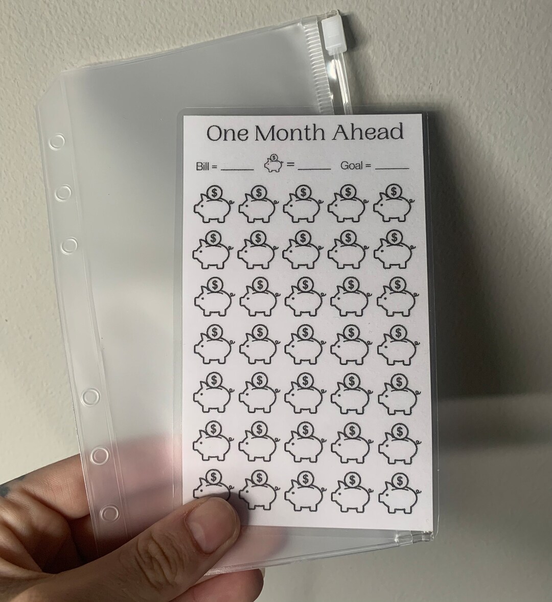 One Month Ahead Savings Challenge | Create Your Own Goal | Budget ...