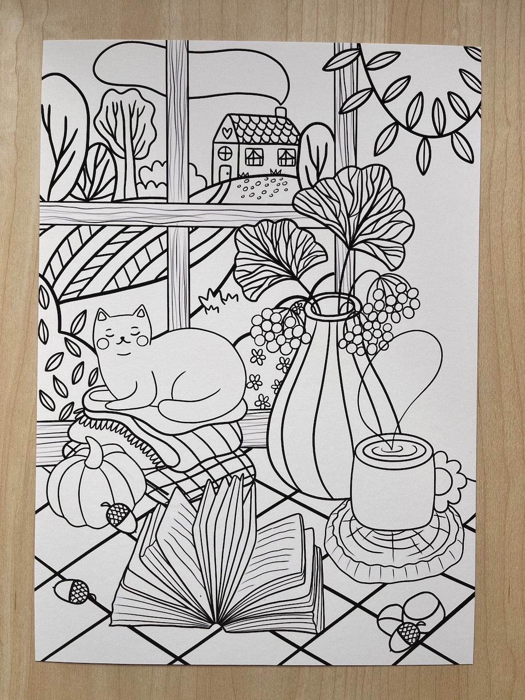 Autumn Coloring Pages - Printable Outlines of Autumn Drawings | for ...