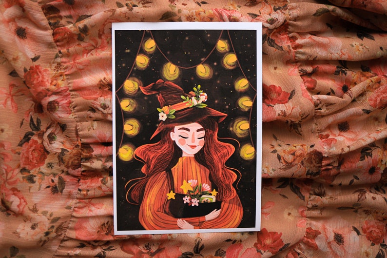 Witchy Art Print Illustration Print - Etsy