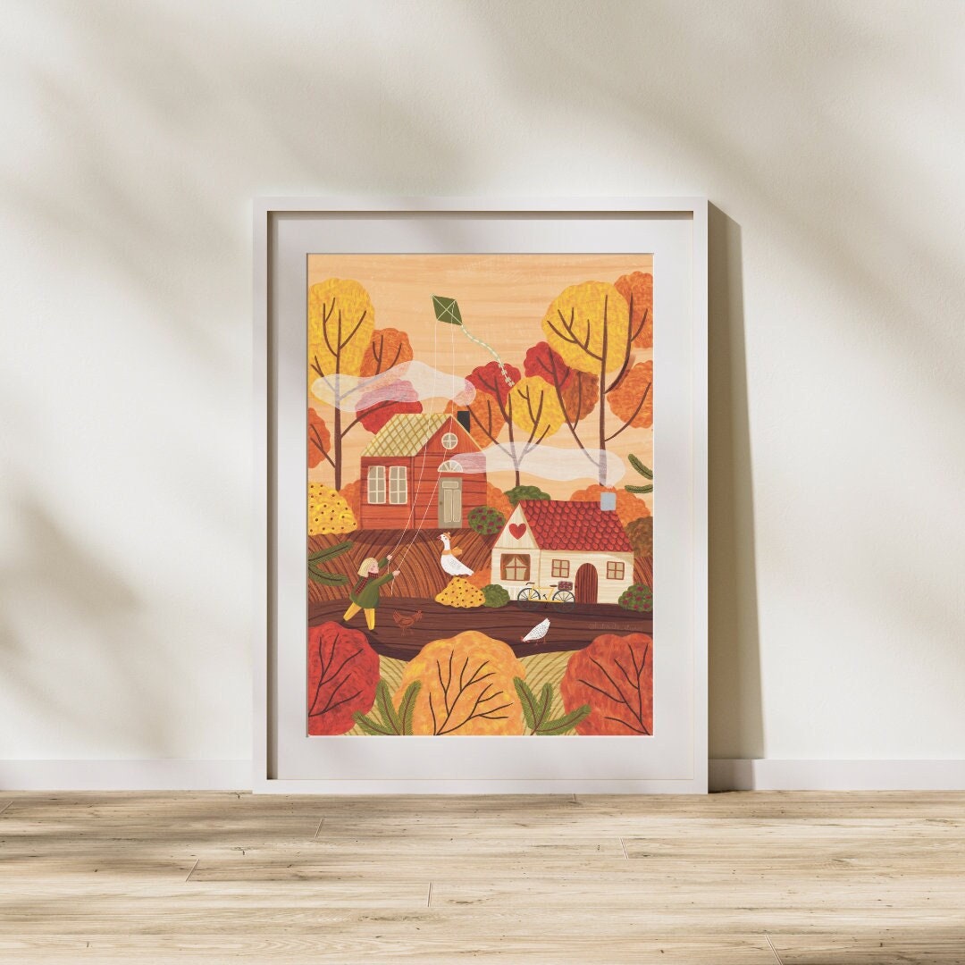 Waiting for Winter Art Print, Illustration Print - Etsy