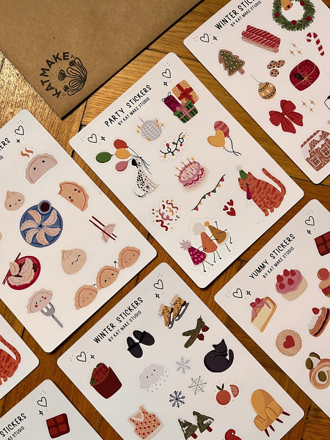 3 Matte Sticker Sheets, Sticker Pack, Sticker Bundle, Cute Stickers ...