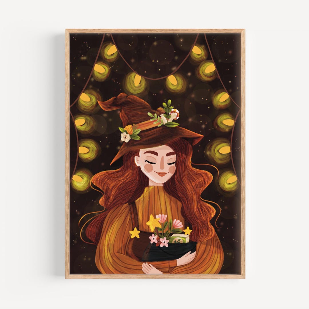 Witchy - Art Print, Illustration Print - Etsy