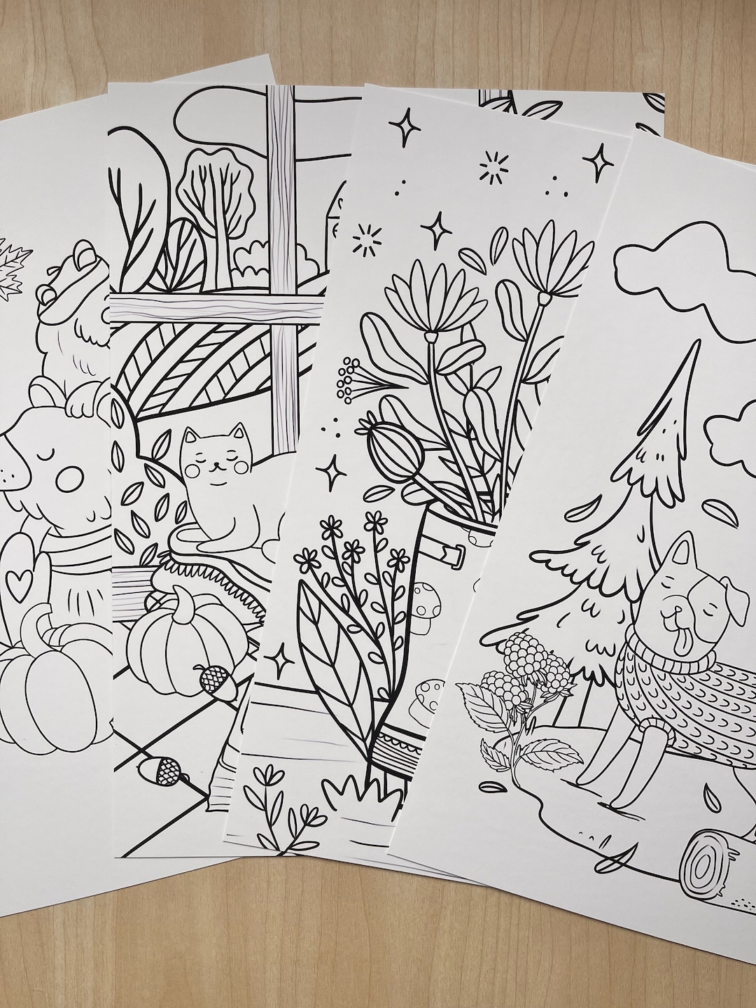 Autumn Coloring Pages - Printable Outlines of Autumn Drawings | for ...