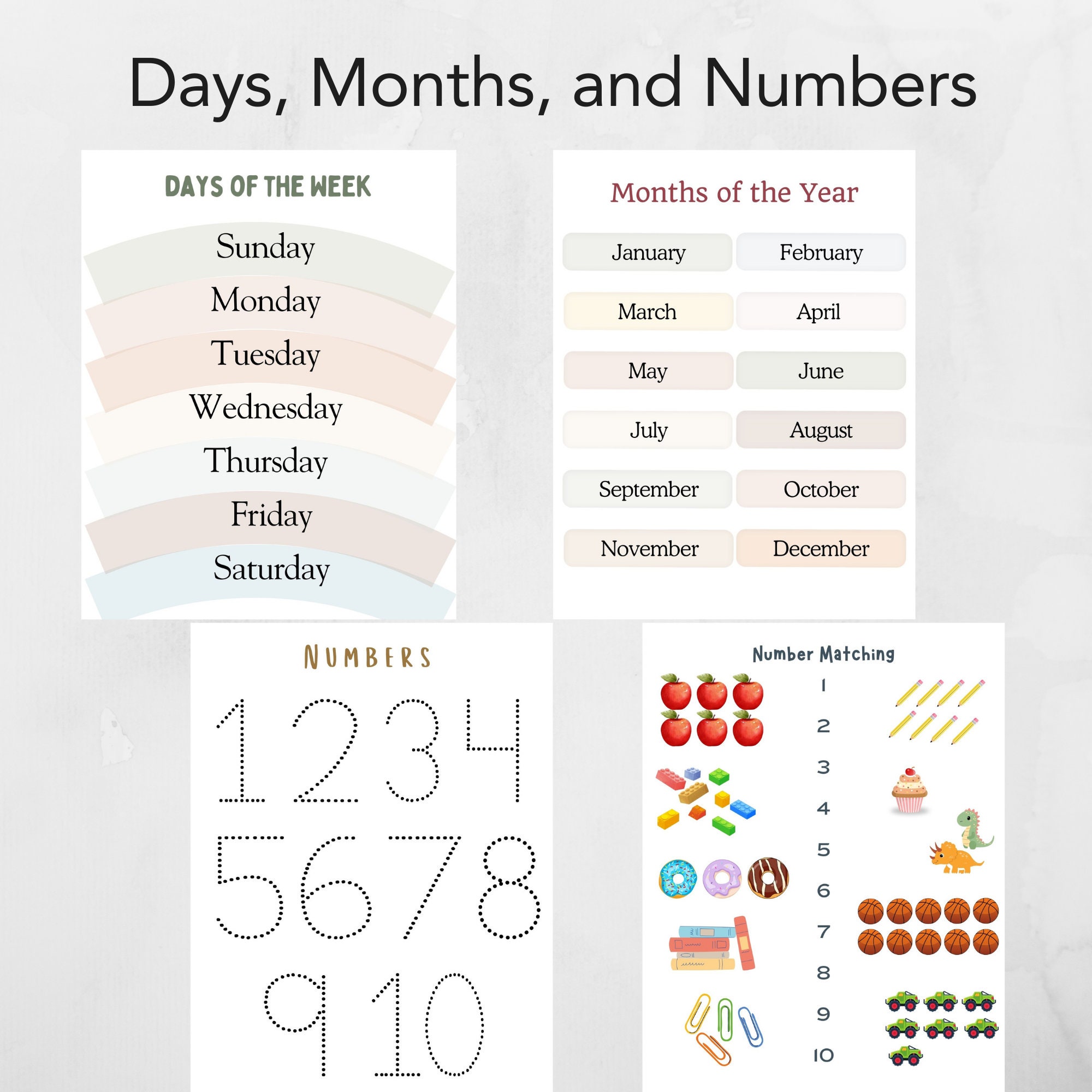 Preschool Morning Menu, Homeschooling, Printable Toddler Morning Menu ...