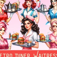 Waitress SVG Bundle | Restaurant Service Clipart, Waitstaff Quote Cut ...