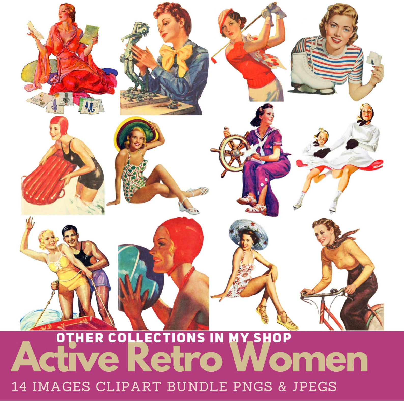 1920s Kids Clipart Bundle Children's Fashion Clip Art - Etsy