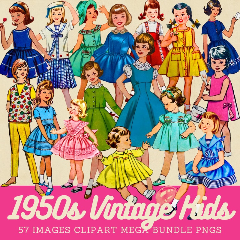 50s Clipart - Etsy