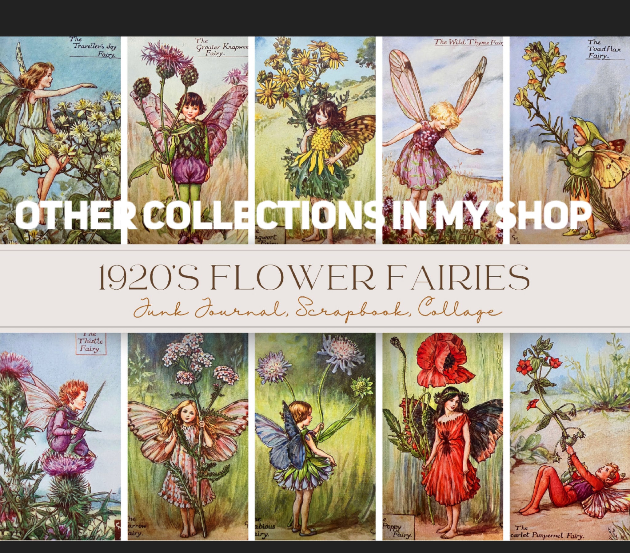 Nursery Rhyme Clip Art Bundle Kate Greenaway Nursery Rhymes Vintage ...