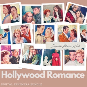 1930s Hollywood Star Couples Clip Art: Vintage Ephemera Bundle (digital ...