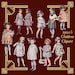 1920s Kids Fashion Clipart: Vintage Children PNG Bundle (digital ...