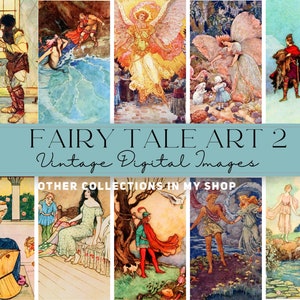 Rose Fairy Clipart Bundle Vintage Flower Fairies Digital Download ...
