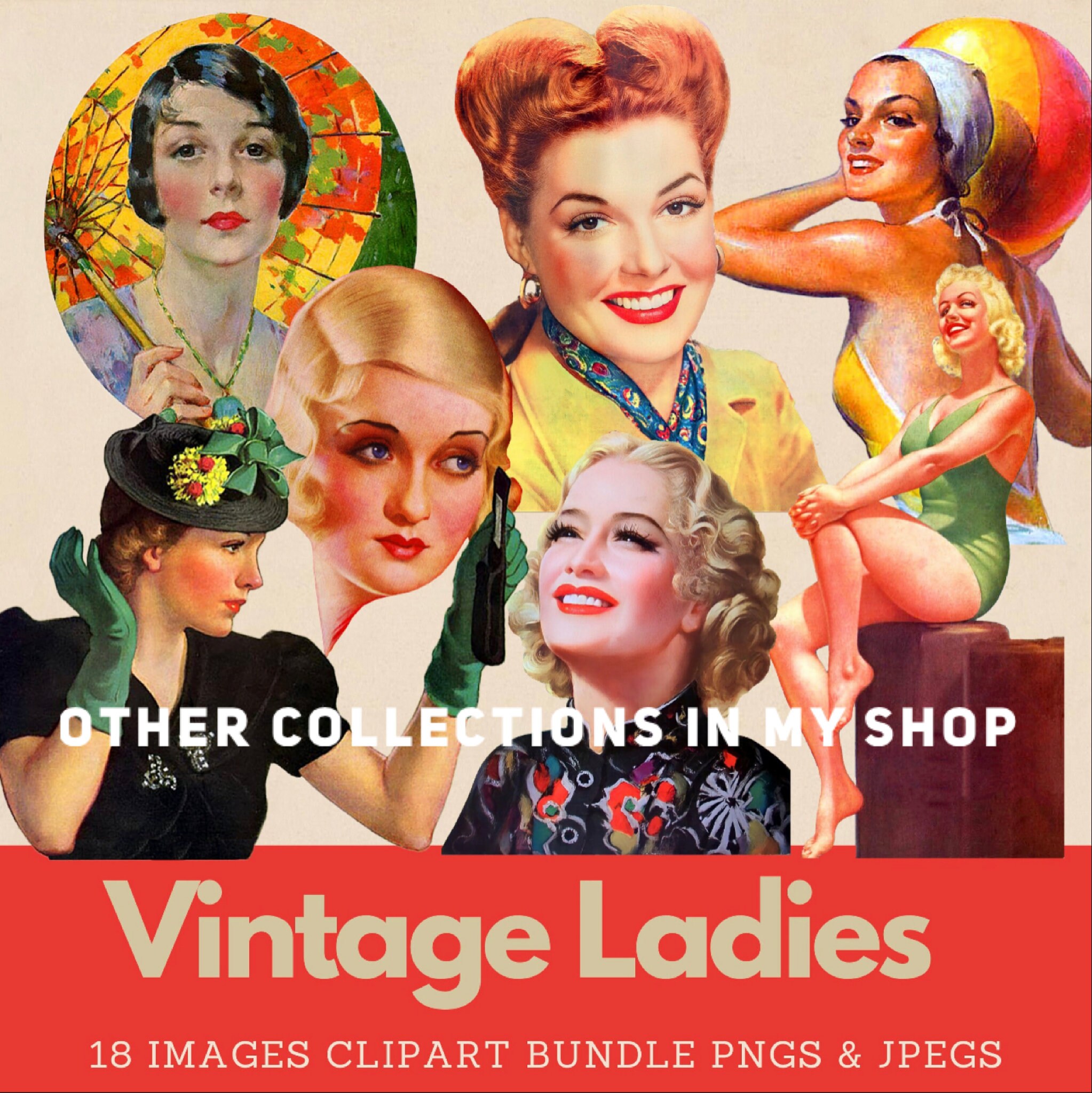 Vintage Kids Clipart Bundle 1920s Children Digital Images 1920s Kids ...