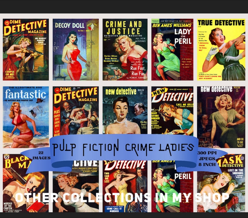 Vintage Lesbian Pulp Fiction Book Covers: 1940s-50s Clip Art (digital Images) - Etsy