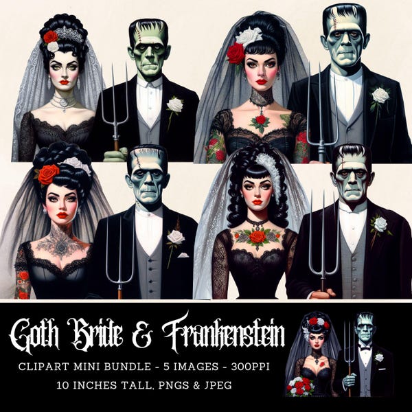 Frankenstein Clipart - Etsy