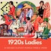1920s Ladies Clipart Bundle 1920s Women With Tea and Cocktails ...