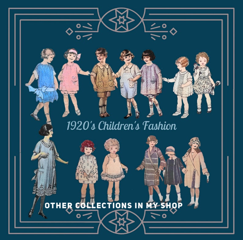 Vintage Kids Clipart Bundle 1920s Children Digital Images 1920s Kids ...