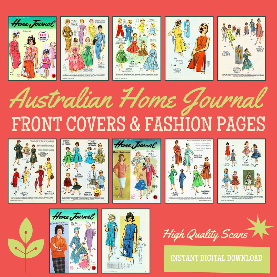 Vintage 1960s Australian Home Journal Magazine Covers and Printable ...