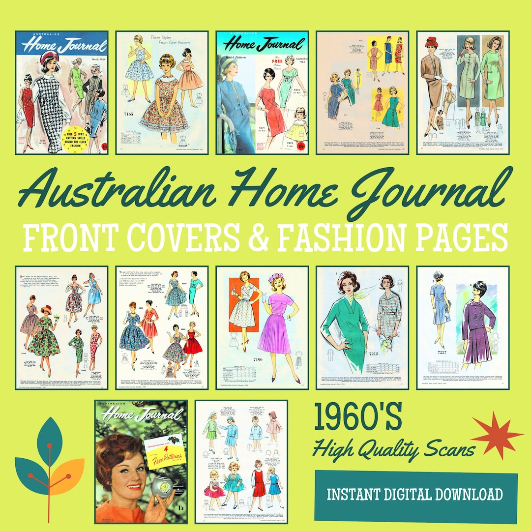Vintage 1960s Australian Home Journal Magazine Covers and Printable ...