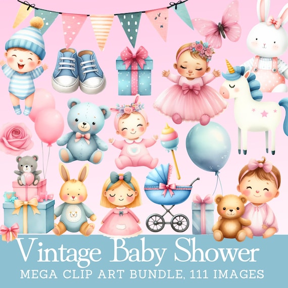 Vintage Baby Shower Graphics