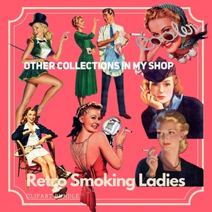 1920s Ladies Clipart Bundle 1920s Women With Tea and Cocktails ...