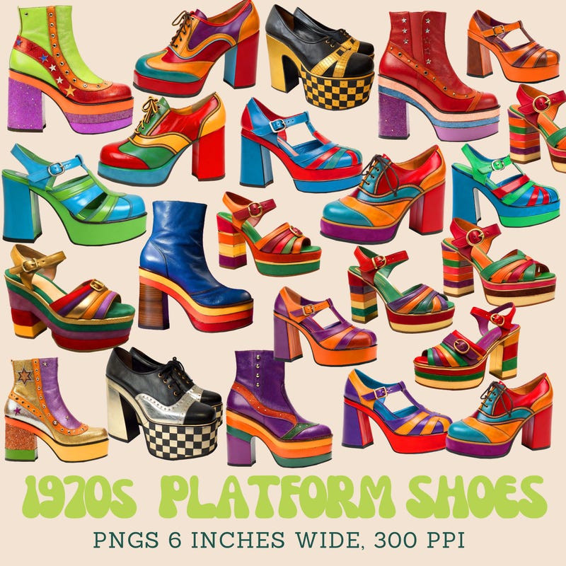 70 Platforms Shoes - Etsy