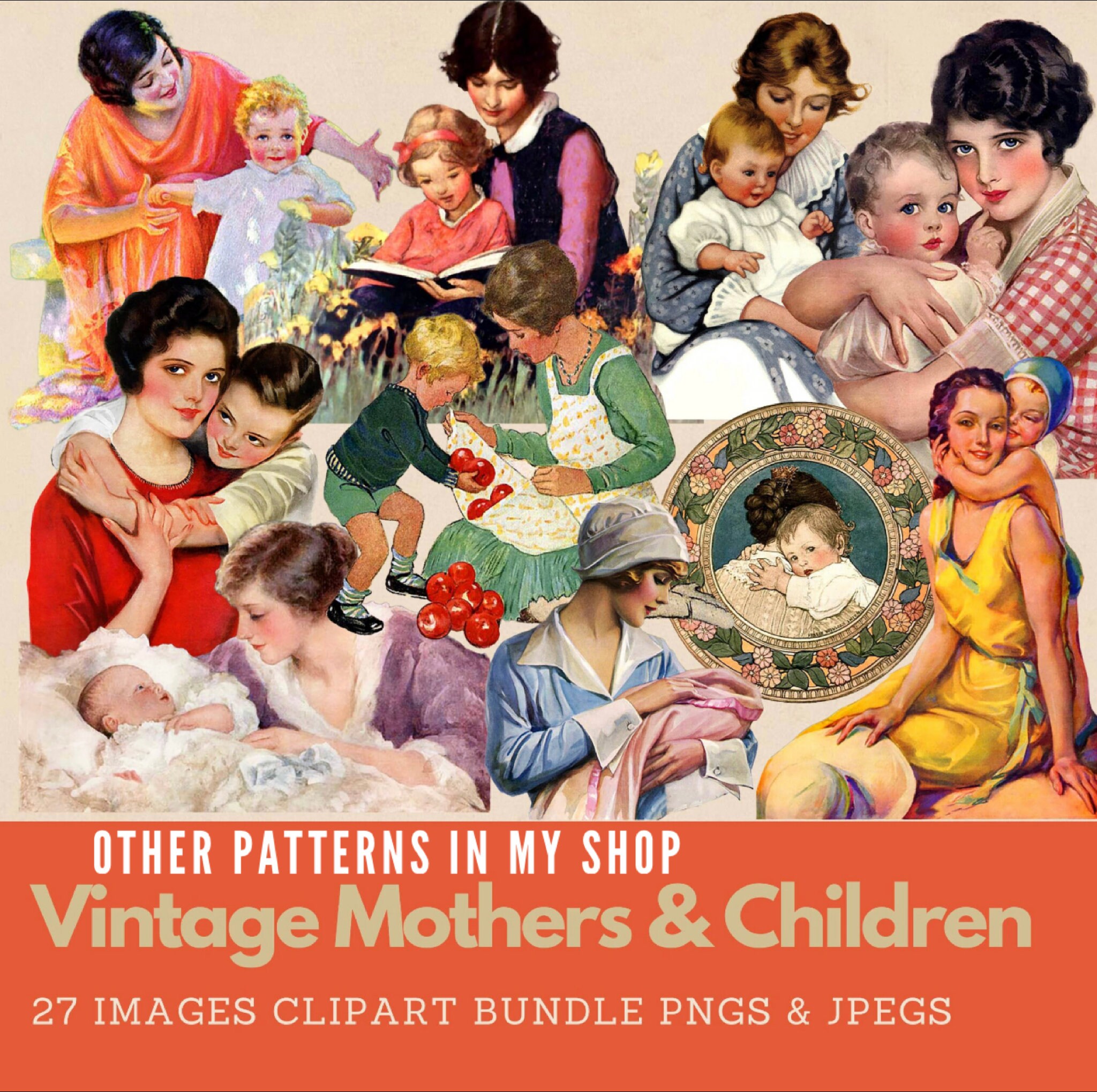 1920s Ladies Clipart Bundle 1920s Women With Tea and Cocktails ...