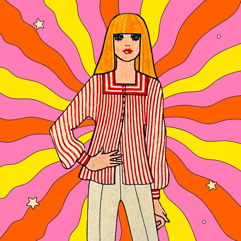 1970's Fashion Clipart Bundle 70s Scrapbook Ephemera - Etsy