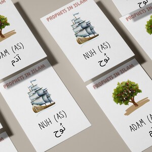 Prophets in Islam Printable Flashcards | Islamic Homeschool | Digital ...