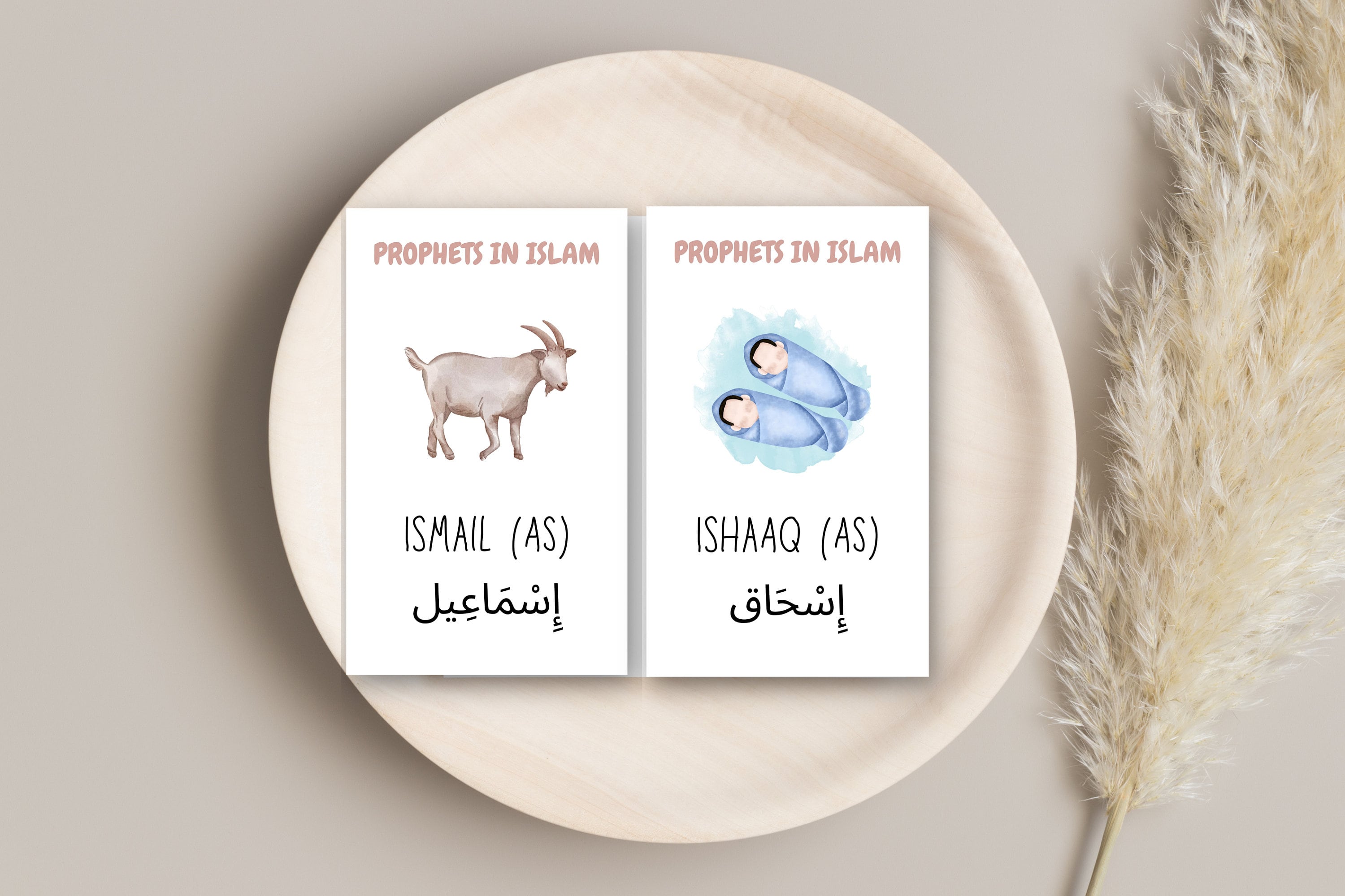 Prophets in Islam Printable Flashcards | Islamic Homeschool | Digital ...