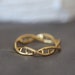 Gold Dna Ring Gold Twist Band Ring Double Helix Ring Thin - Etsy