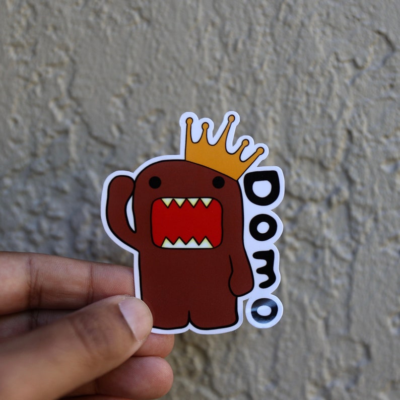 Domo-kun Vinyl Sticker -laptops, Skateboards, Water Bottles - Etsy
