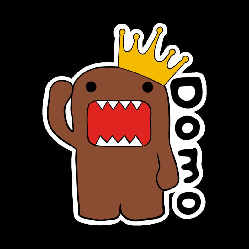 Domo-kun Vinyl Sticker -laptops, Skateboards, Water Bottles - Etsy