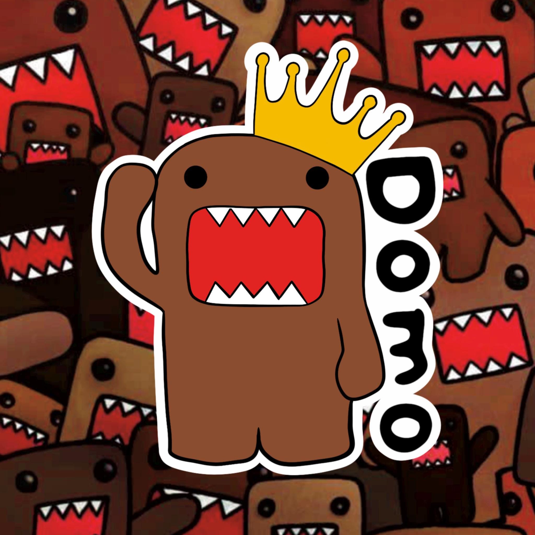 Domo-kun Vinyl Sticker -laptops, Skateboards, Water Bottles - Etsy
