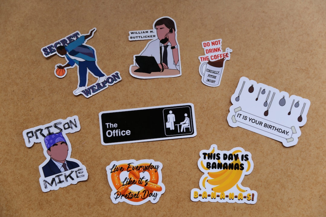 The Office Stickers -individual Stickers or Full Set :water Resistant ...
