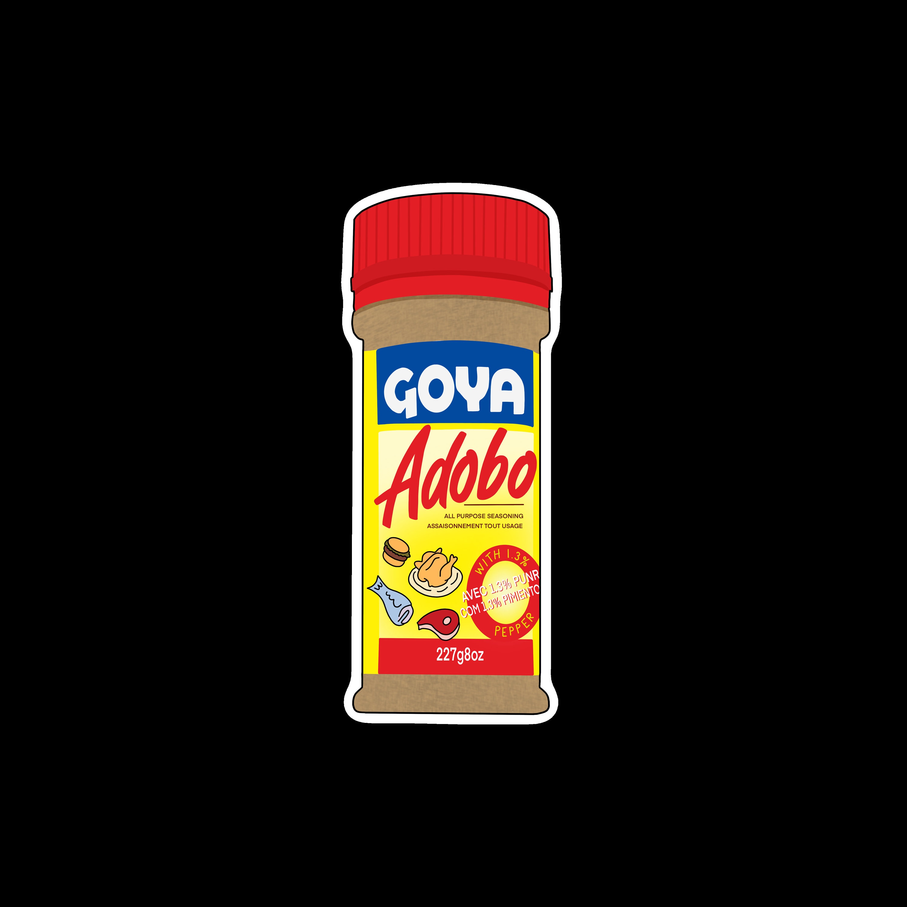 Goya Adobo Sticker Seasoning Sticker: Water Resistant Decal - Etsy