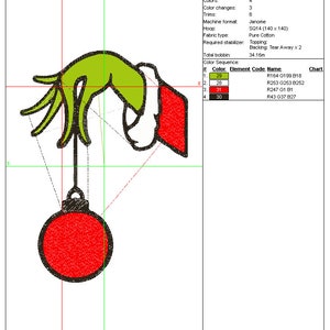 The Grinch Christmas Machine Embroidery Files 4x4 + 6x6 Hoop *INSTANT ...