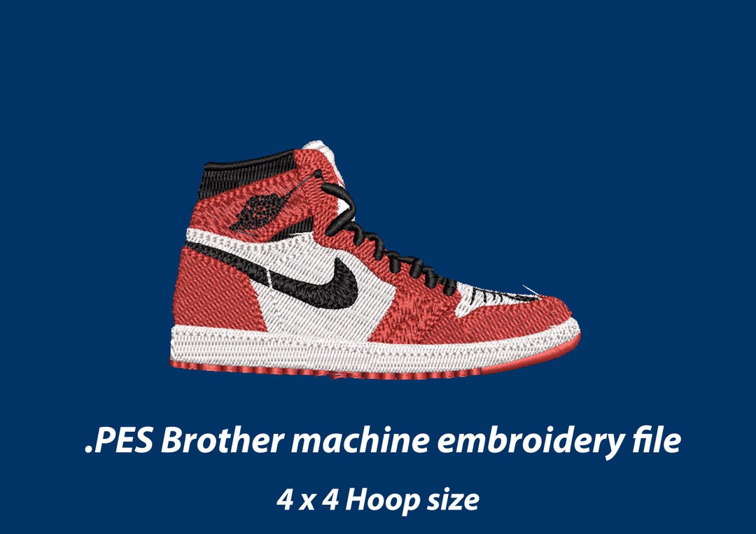 Sneaker Machine Embroidery Files PES *INSTANT DOWNLOAD - Etsy