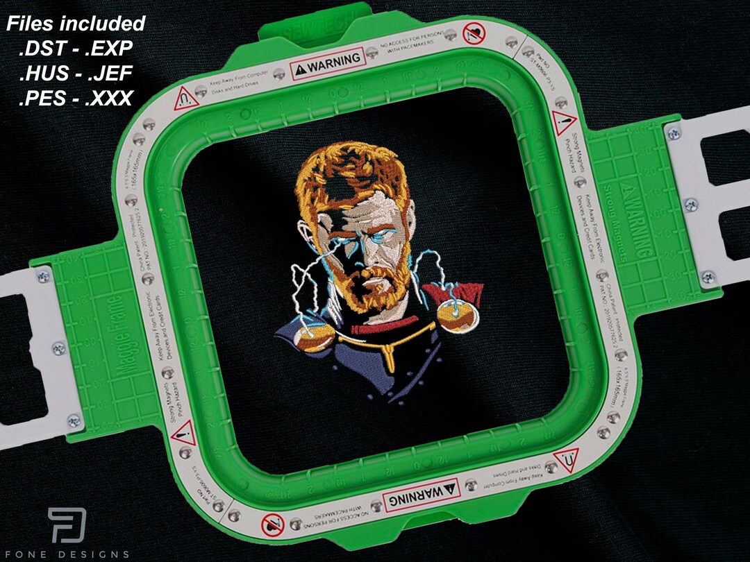 Thor God of Thunder Machine Embroidery File INSTANT DOWNLOAD - Etsy