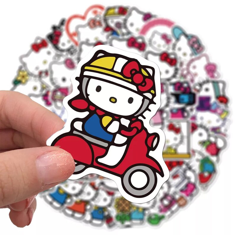 Hello Kitty Sticker Pack Cute Kids Stickers Japanese - Etsy
