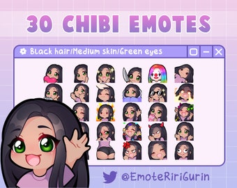8 Stream Emotes Dreadlocks Boy Dark Skin Black Hair - Etsy
