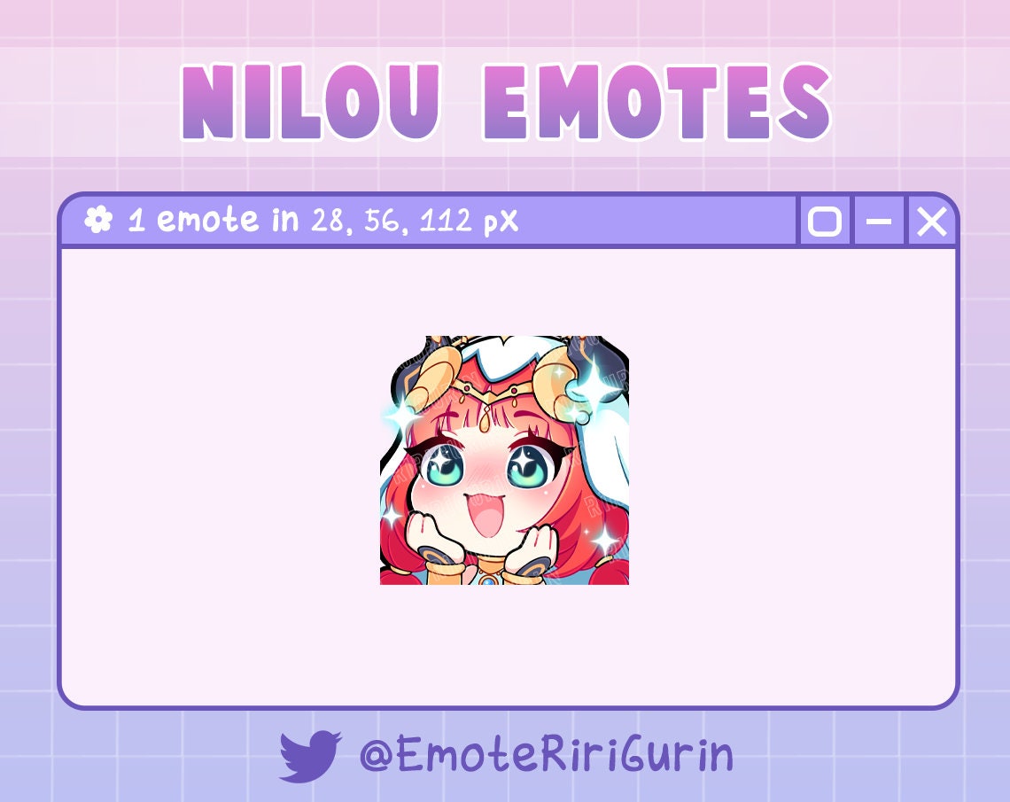 Nilou Genshin Impact Pog Wow Emote for Twitch/discord Custom - Etsy ...