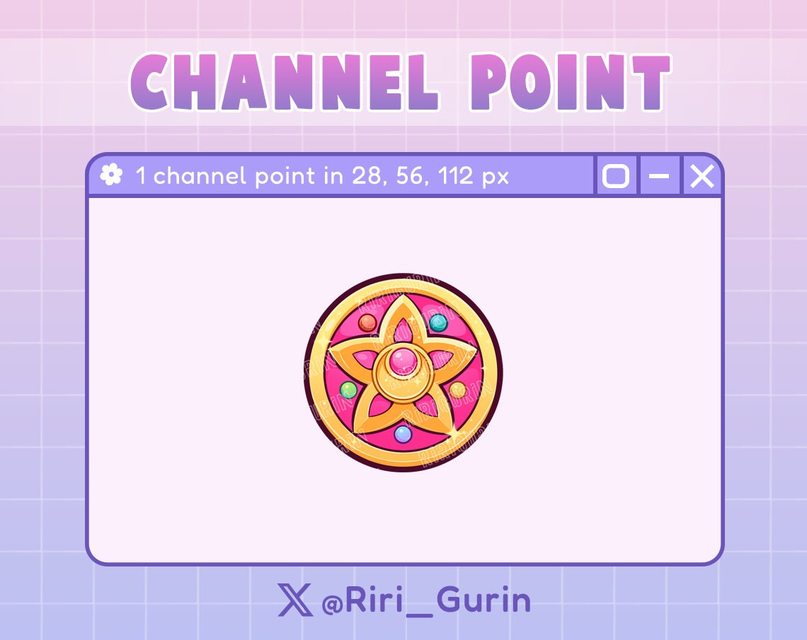 Sailor Moon Channel Point for Twitch Twitch Sub Badges Stream Discord ...